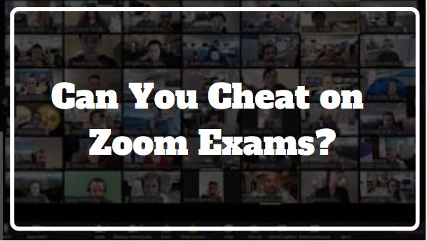 Can You Cheat On Zoom Exams Essays Any Time